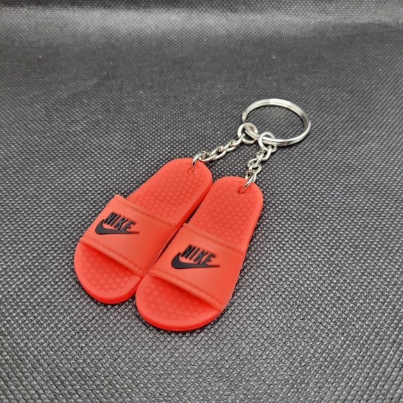 Nike | Other | Red Nike Slides 3d Keychain Novelty Shoe Gift | Poshmark